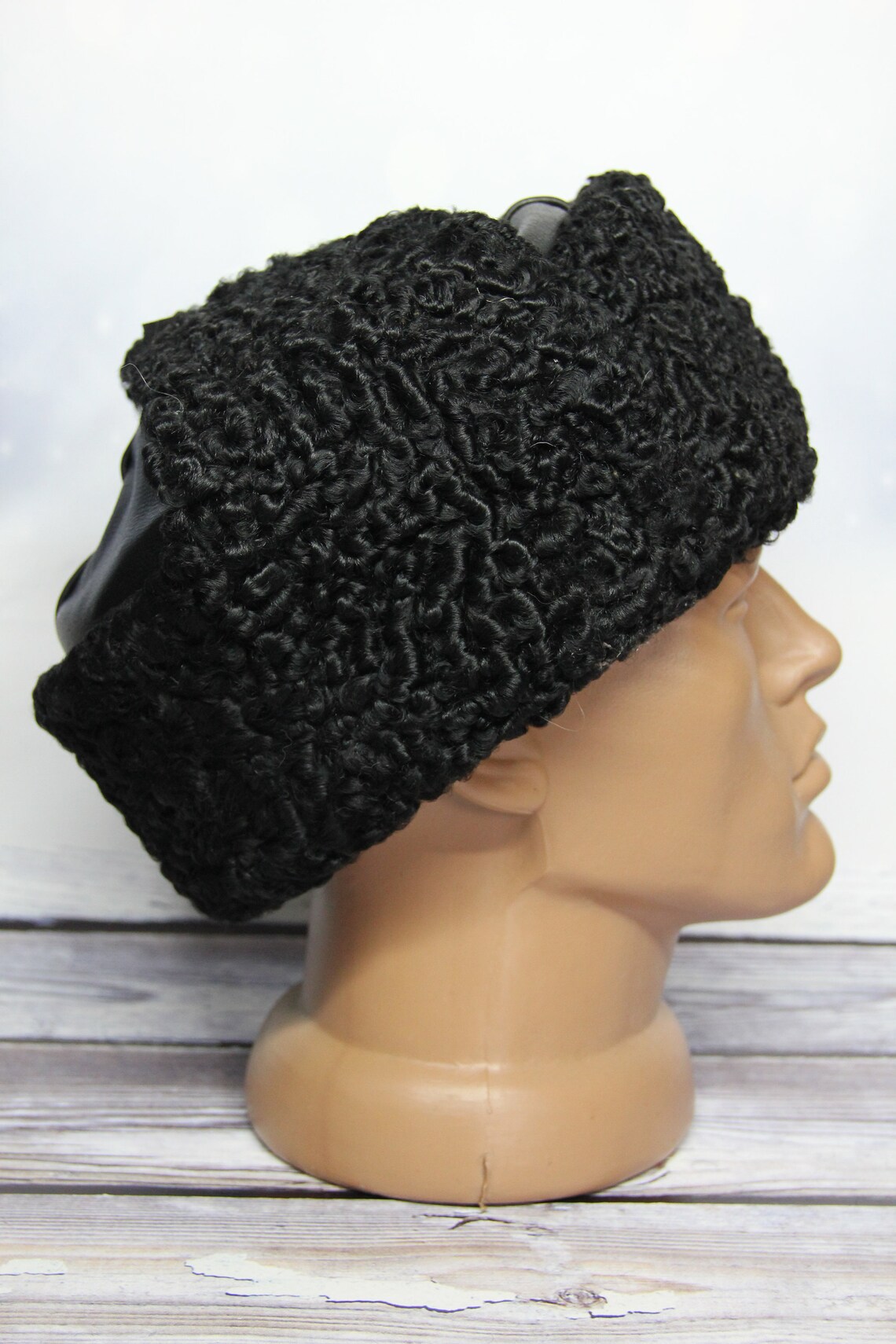 USSR Hat Winter Karakul Fur Hat Natural Ushanka Hat Russian | Etsy