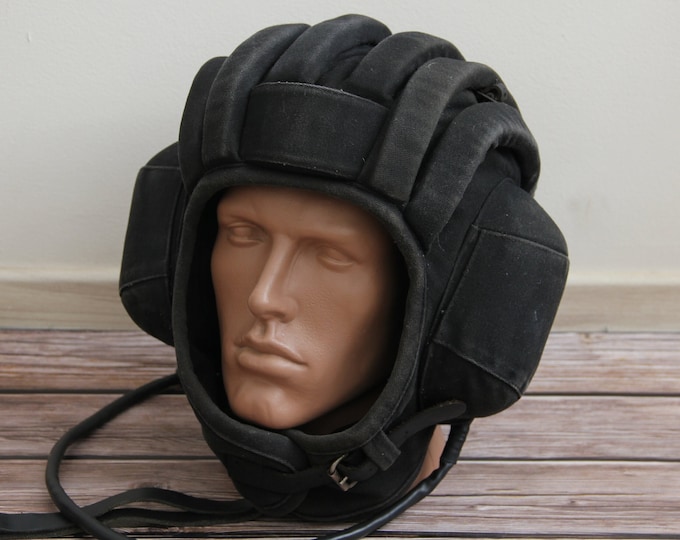 Original Soviet Tank Helmet, Military Helmet With Headset Tankman USSR ...