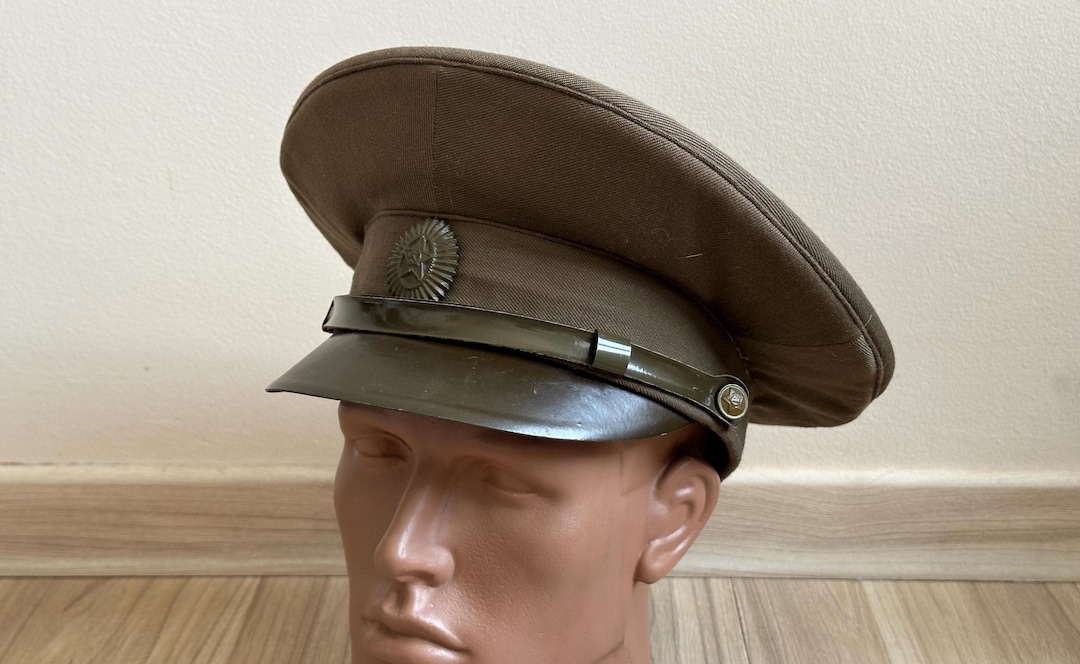 USSR Original Soviet Army Officer Visor Cap, Soviet Officer Cap for a ...