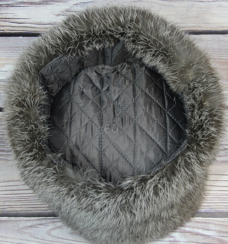 MADE in UKRAINE Winter Rabbit Fur Hat, Natural Ushanka Hat, Ukrainian ...