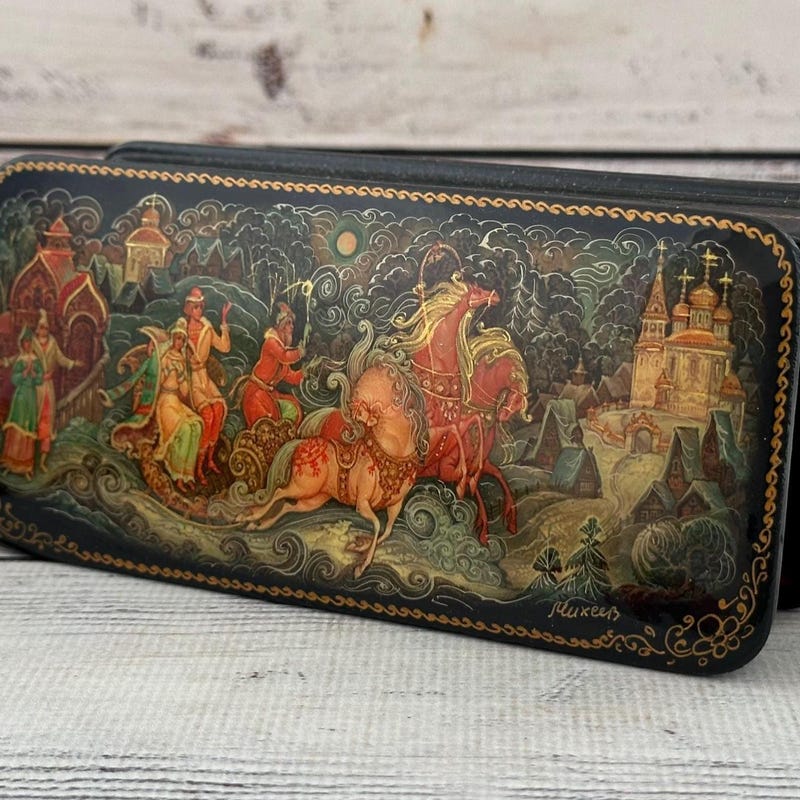 Russian Lacquer Box - Etsy