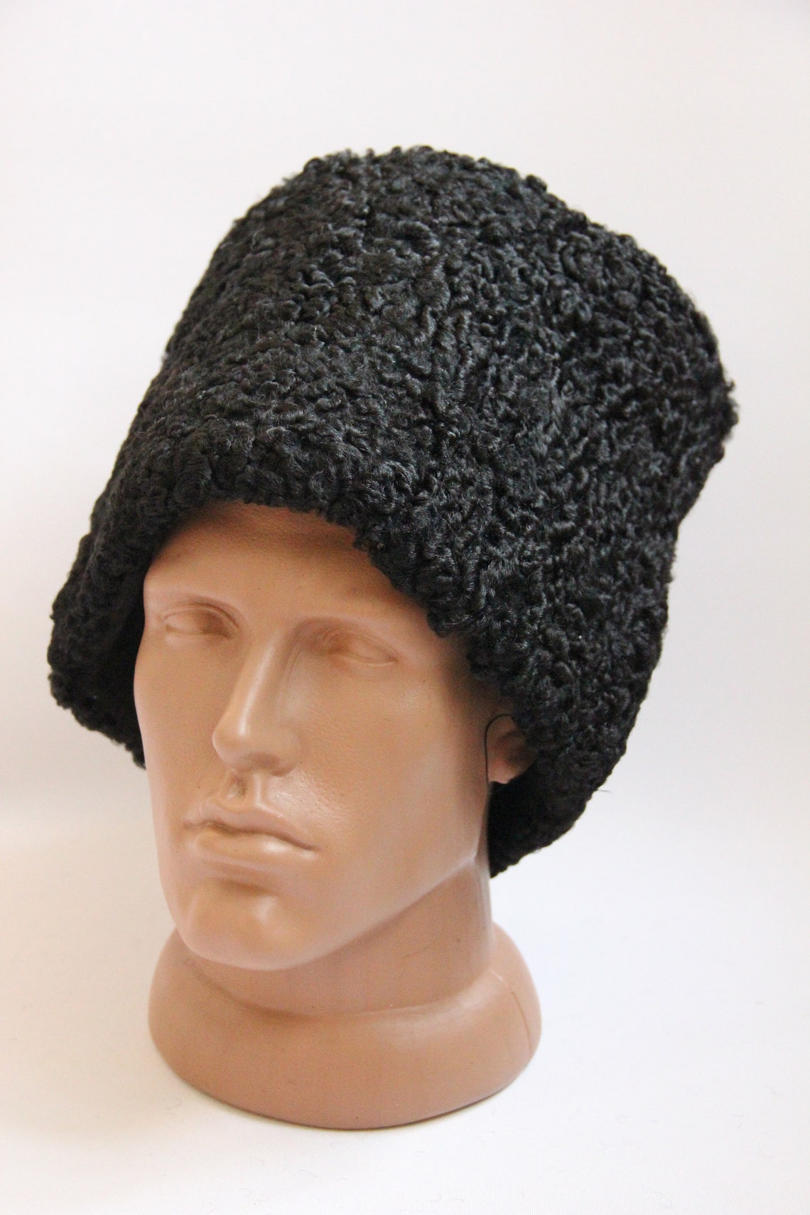 Vintage Cossack Winter Hat Papaha Kubanka Hat Natural - Etsy
