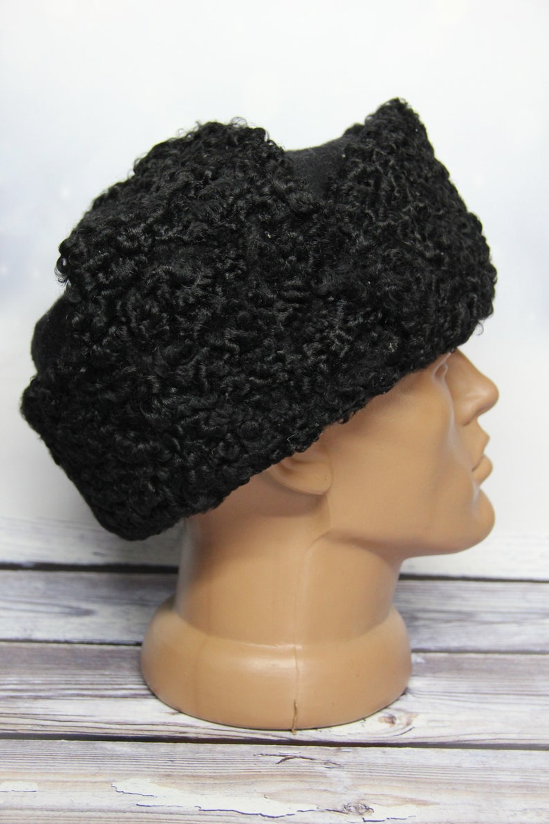 Winter Karakul Fur Hat Natural Ushanka Hat Russian Winter Fur | Etsy