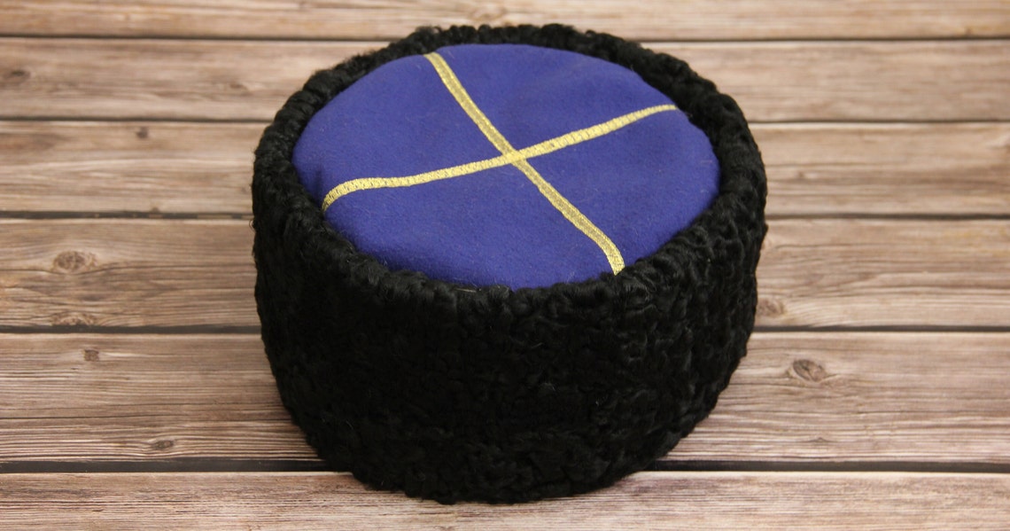 Vintage Cossack Winter Hat Papaha Kubanka Hat Natural - Etsy