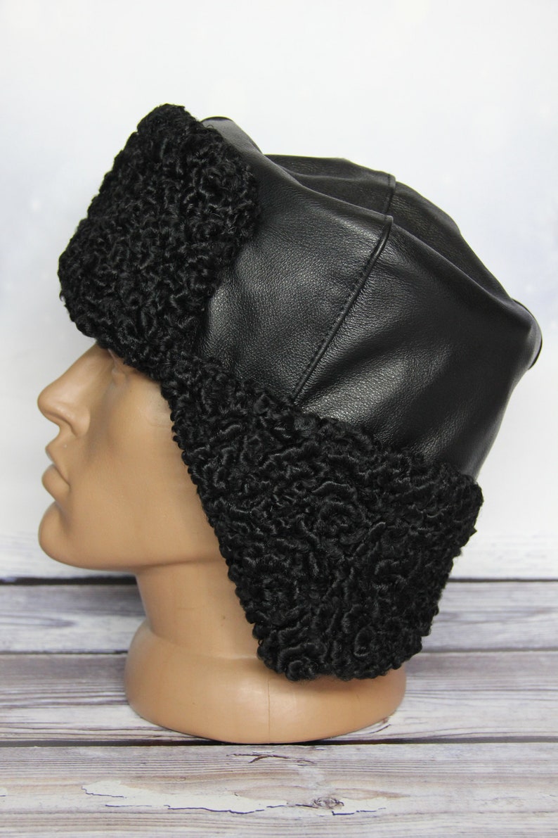 USSR Hat Winter Karakul Fur Hat Natural Ushanka Hat Russian | Etsy