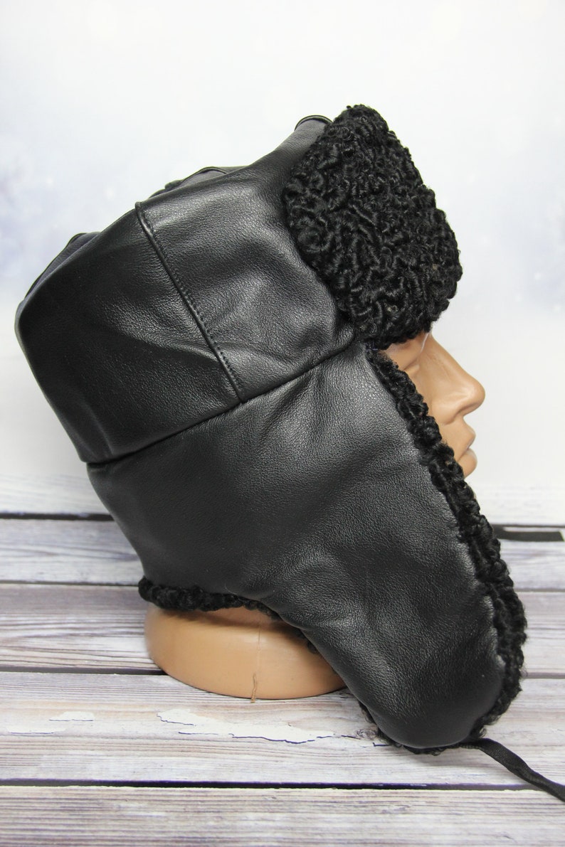 USSR Hat Winter Karakul Fur Hat Natural Ushanka Hat Russian | Etsy