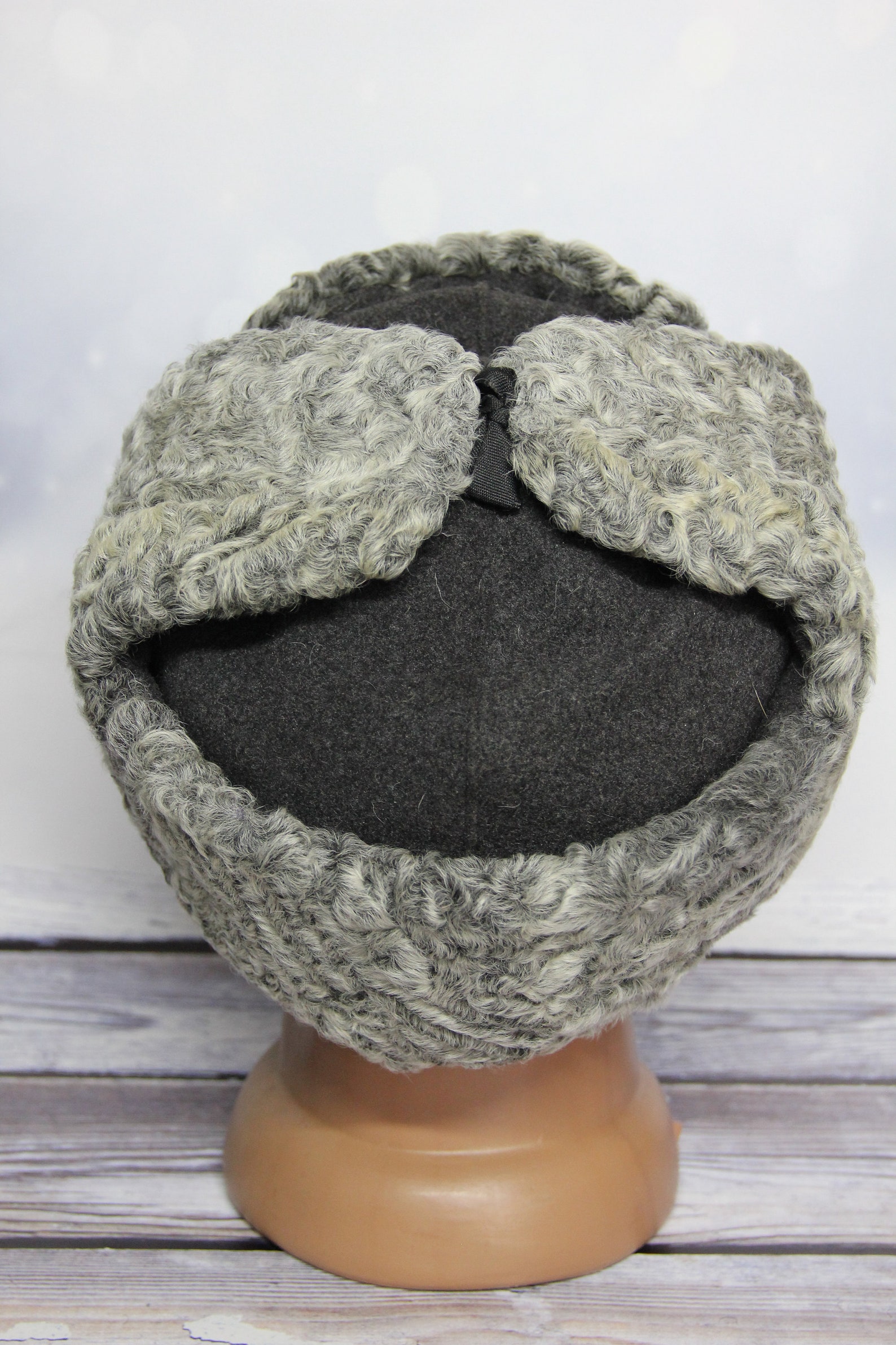 Winter Karakul Fur Hat Natural Ushanka Hat Russian Winter Fur - Etsy