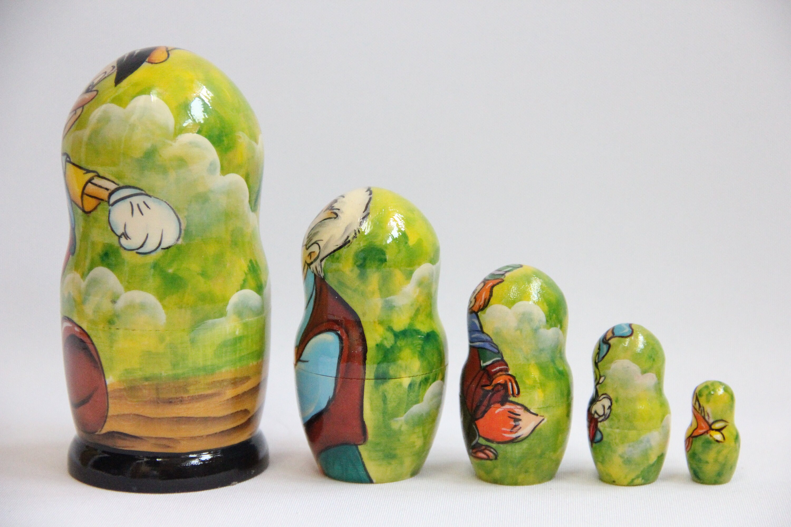 Cartoon Heroes Nesting Doll 4.92'' or 12.5 Cm Hand | Etsy