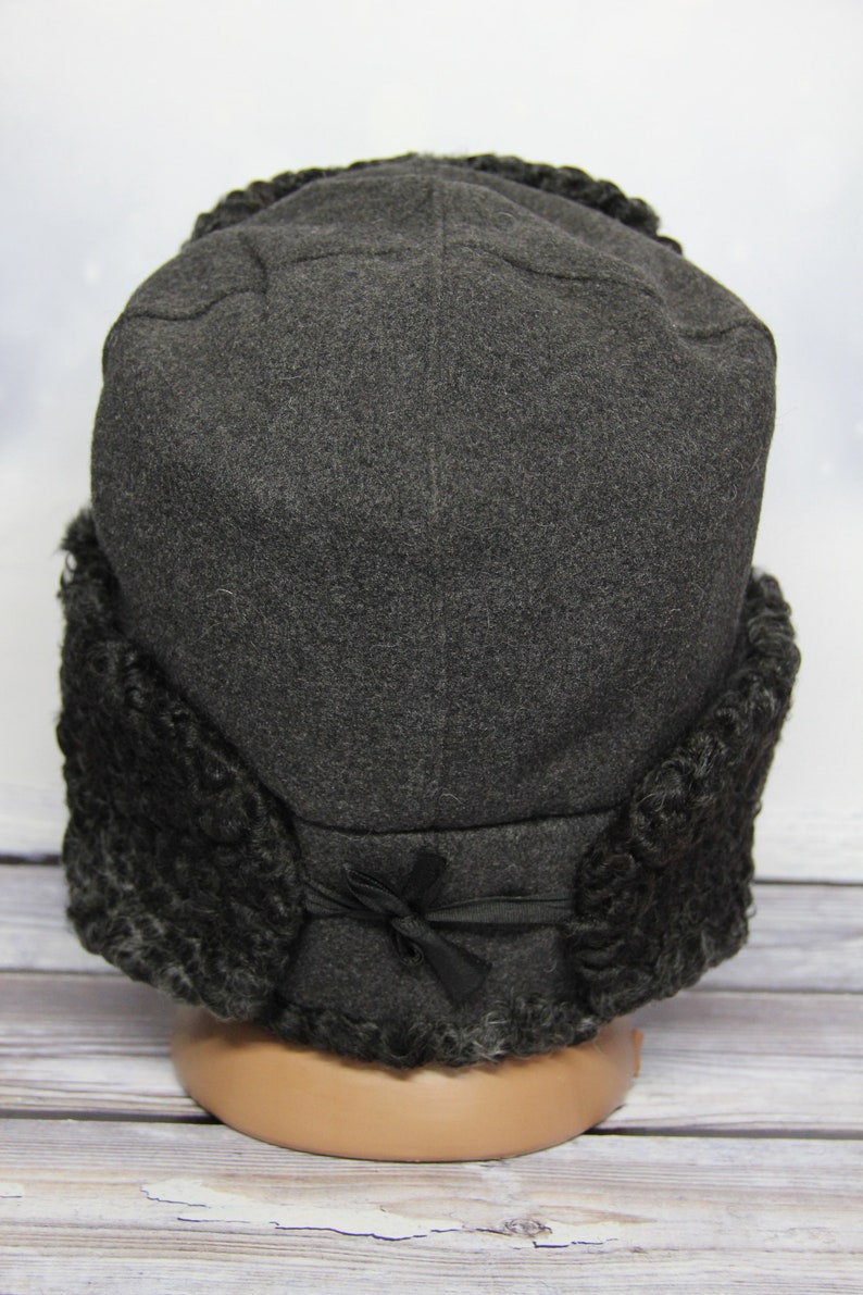 Winter Karakul Fur Hat Natural Ushanka Hat Russian Winter Fur | Etsy