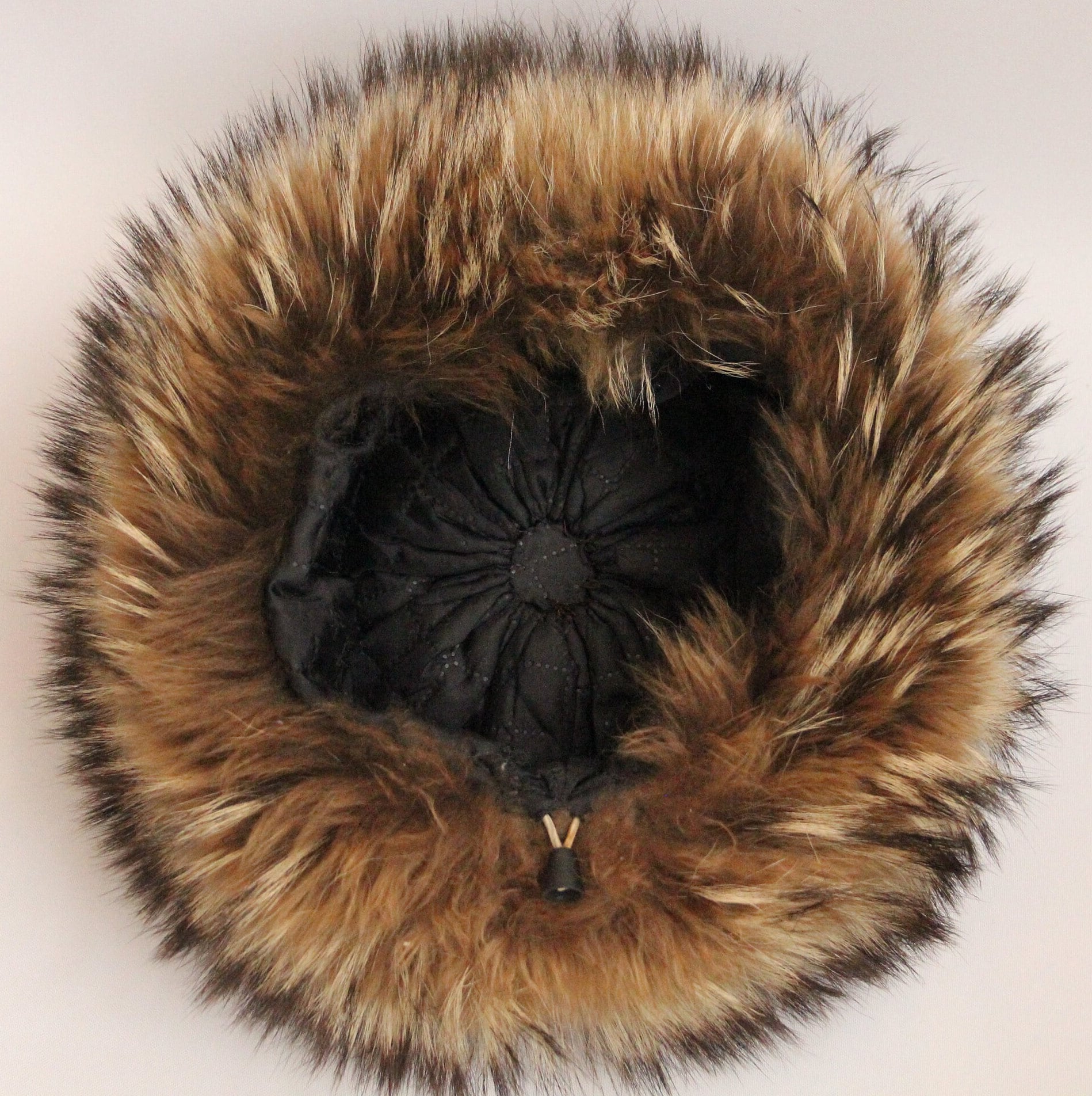 MADE in UKRAINE Ukrainian Winter Raccoon Fur Hat, Natural Fur Round ...