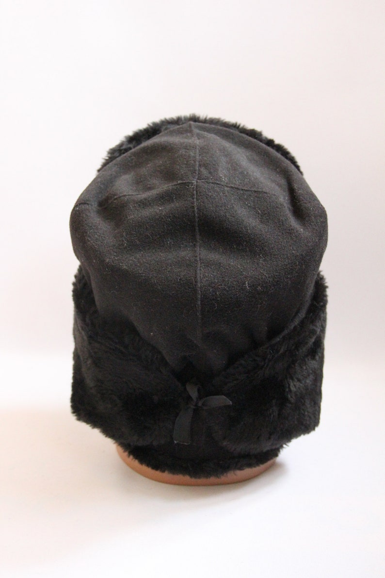 Vintage Winter Faux Fur Hat Soviet Army Design Ushanka Hat - Etsy