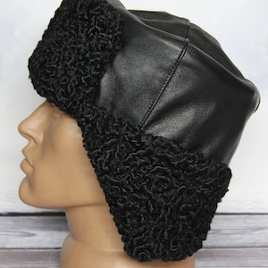 USSR Hat winter Karakul Fur Hat Natural Ushanka Hat Ukrainian - Etsy