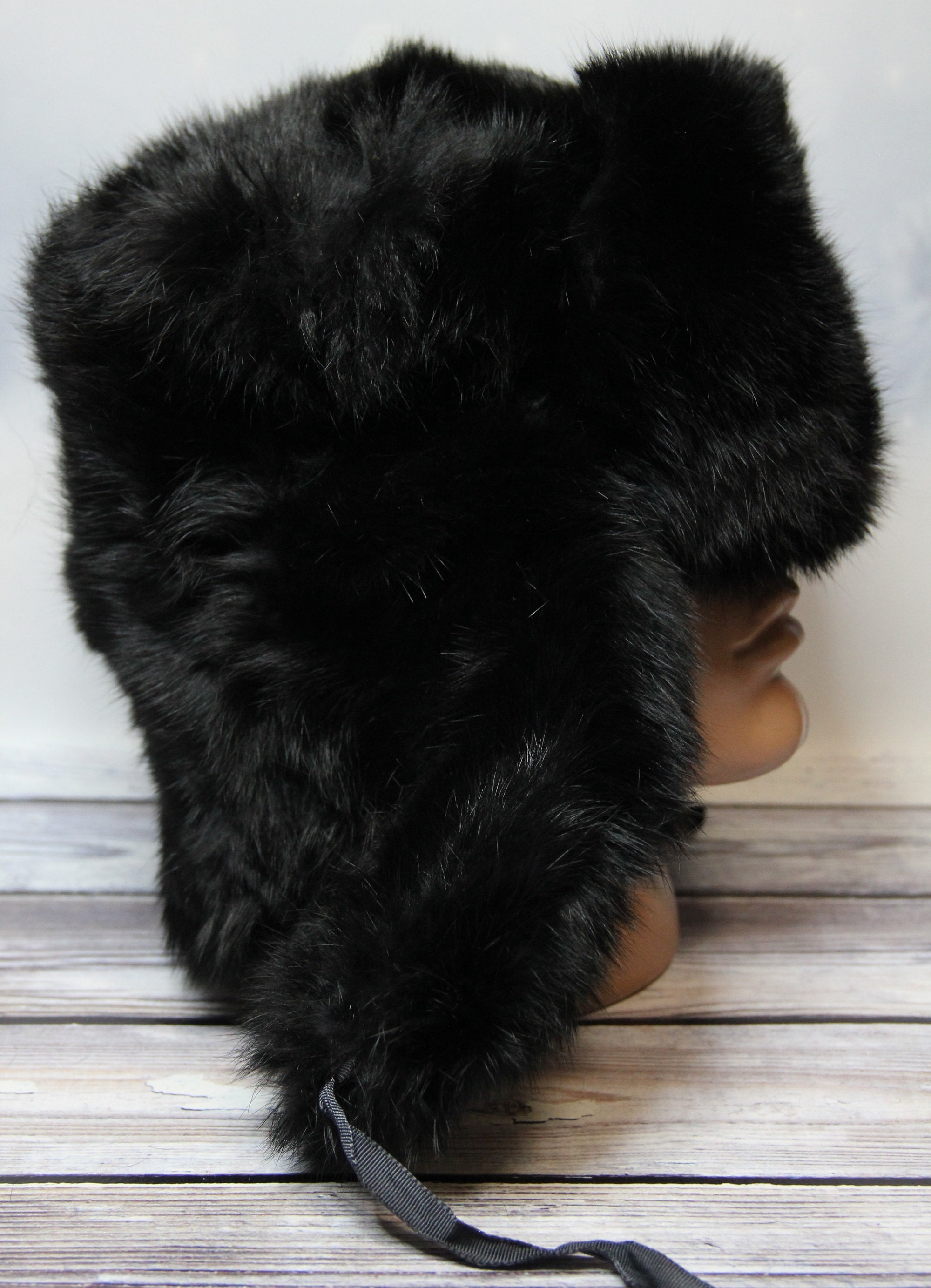 Top Quality Winter Rabbit Fur Hat, Natural Ushanka Hat, Ukrainian ...
