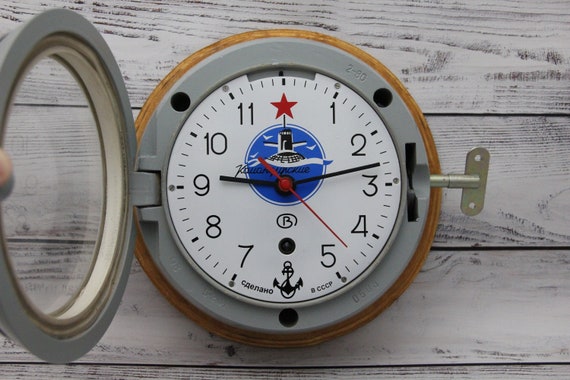 Rare Original Soviet Mechanical Cabin Clock 2Q-1980 Ship - Etsy