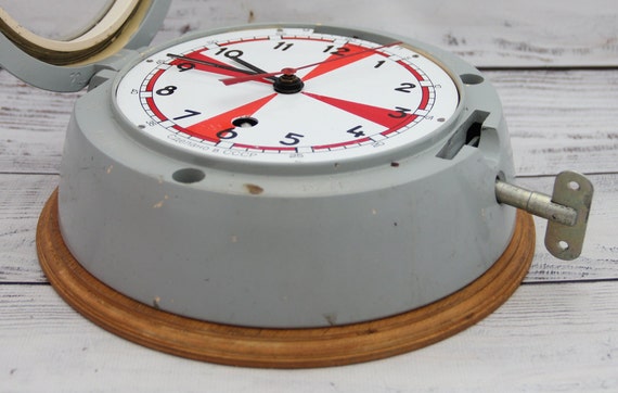 Rare Original Soviet Mechanical Cabin Clock 2Q-1979 S… - Gem