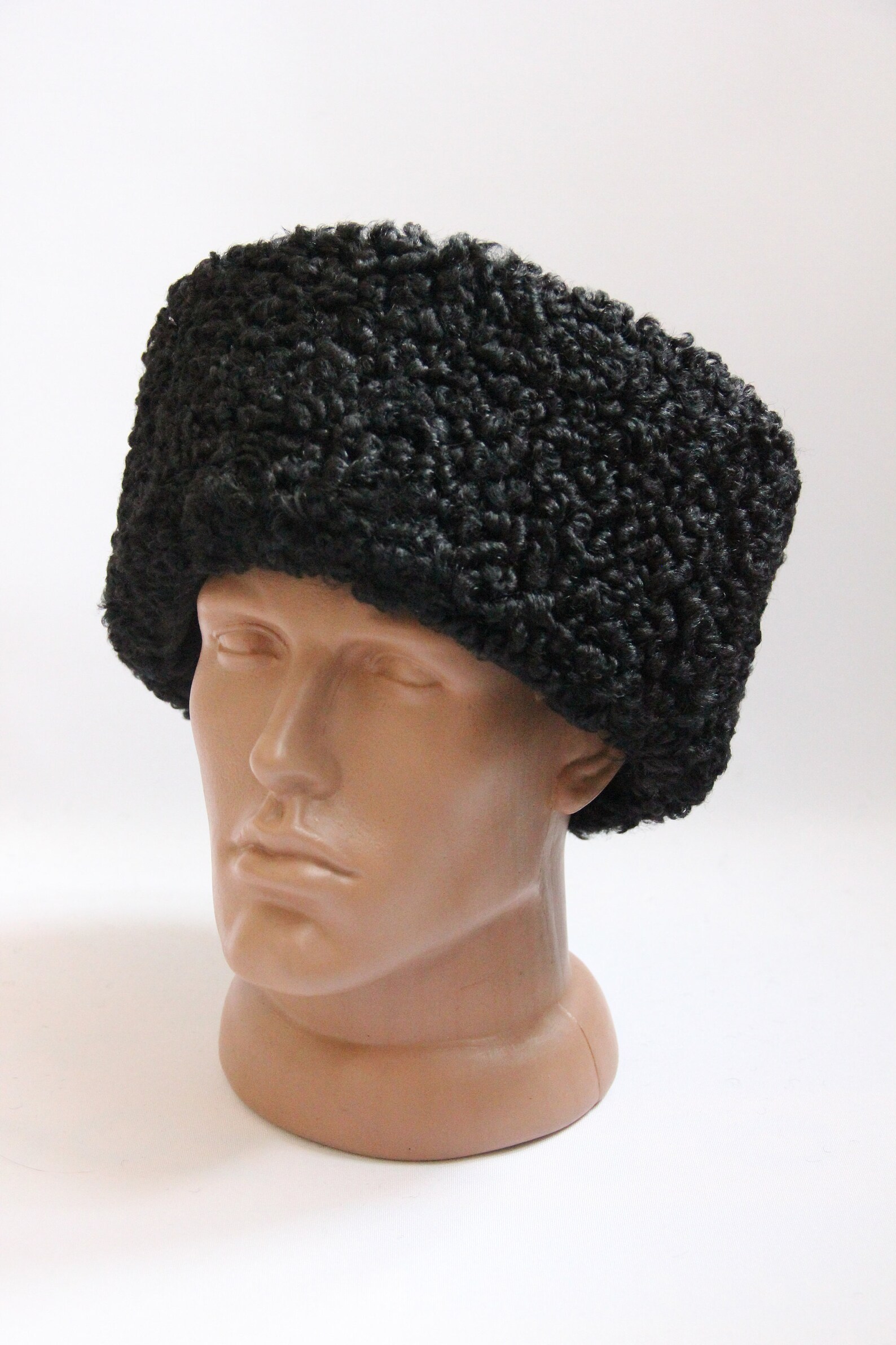 Vintage Cossack Winter Hat Papaha Kubanka Hat Natural - Etsy