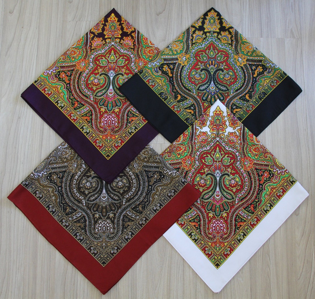 Ukrainian Scarf, Slavic Babushka Floral Scarf, Ethnic Folk Shawl ...