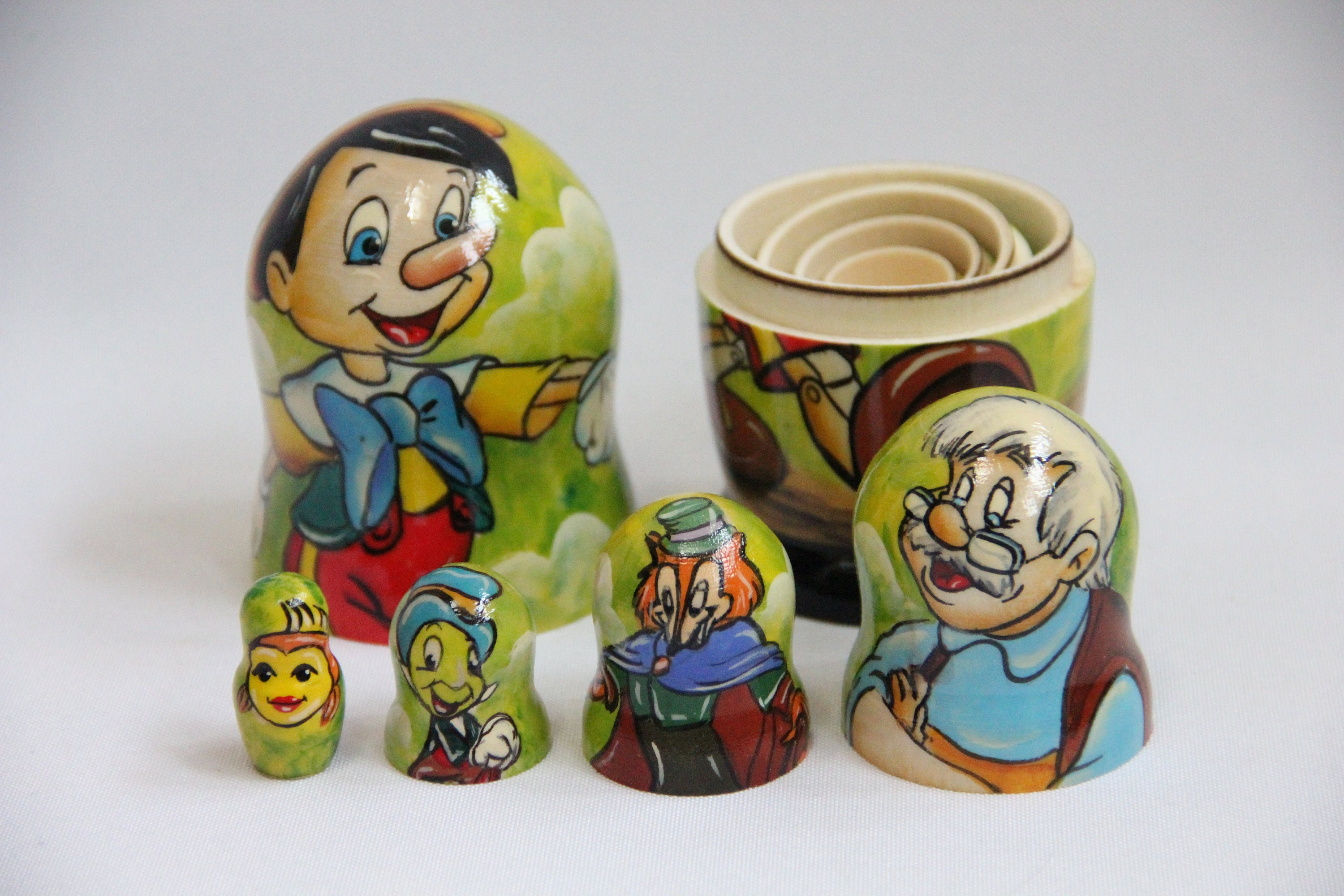 Cartoon Heroes Nesting Doll 4.92'' or 12.5 Cm Hand | Etsy