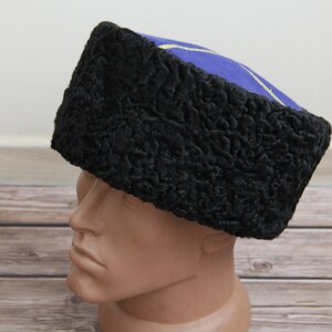 Vintage Cossack Winter Hat Papaha, Kubanka Hat, Natural Astrakhan Fur ...