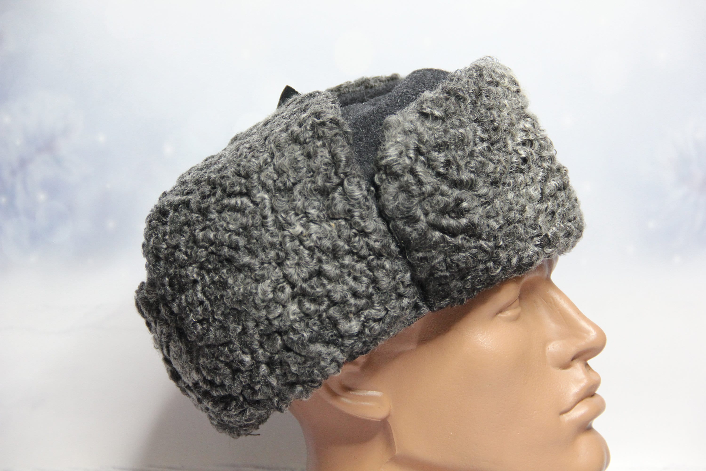 Winter Karakul Fur Hat Natural Ushanka Hat Russian Winter Fur - Etsy