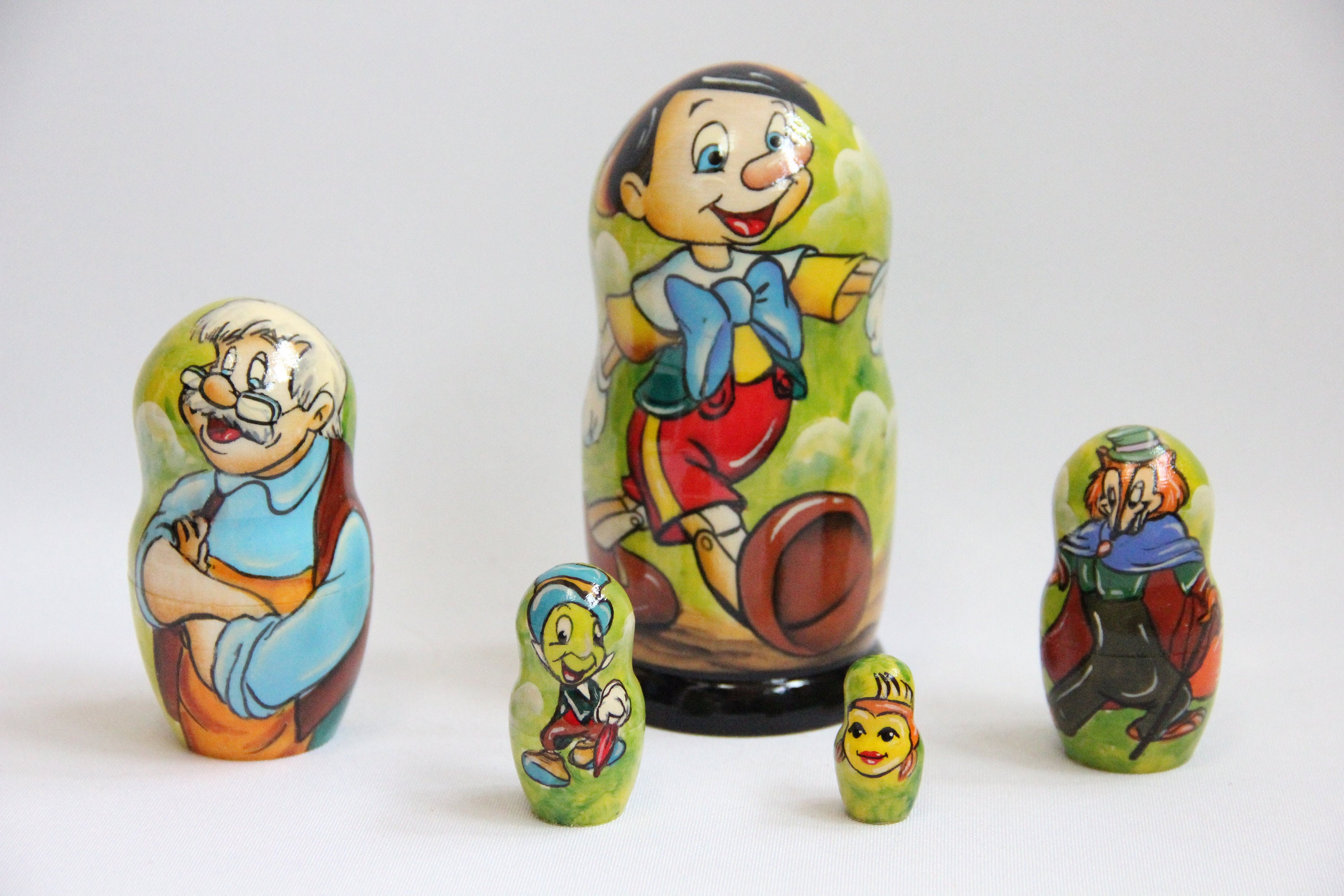 Cartoon Heroes Nesting Doll 4.92'' or 12.5 Cm Hand | Etsy