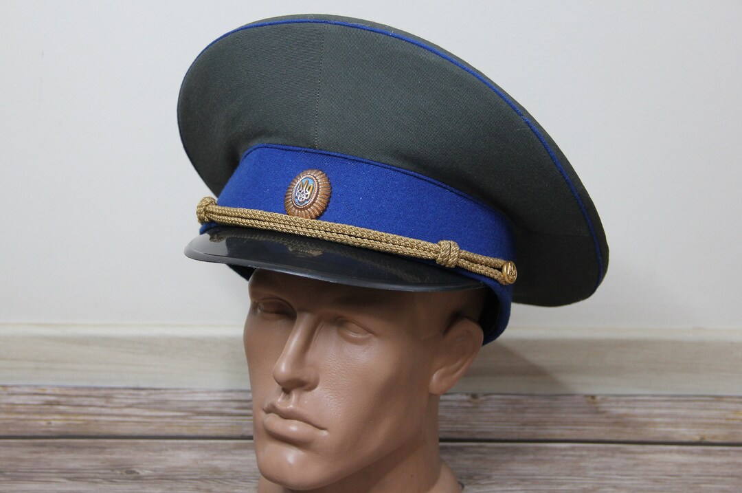 Vintage Ukrainian Army Officer Visor Cap Soviet Officer Cap - Etsy