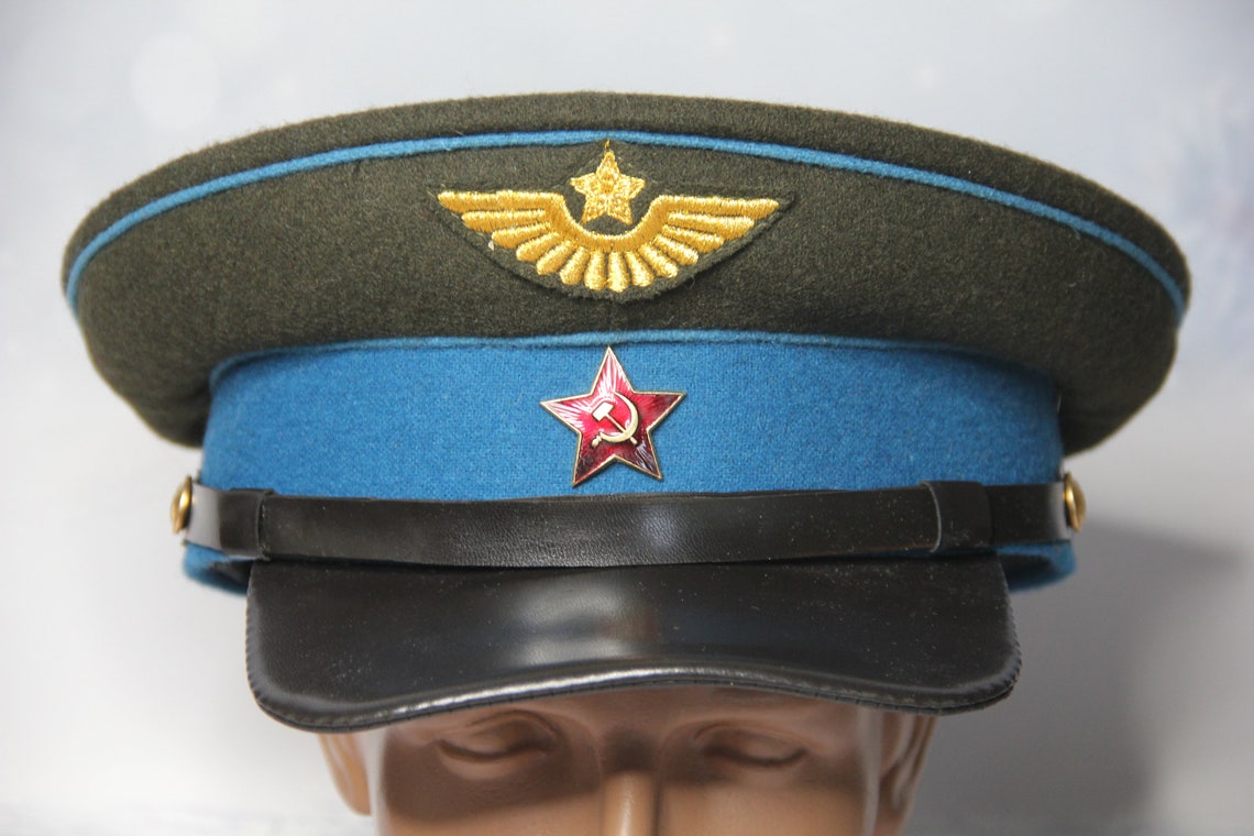 Vintage Soviet Army Officer Visor Cap Soviet Officer Cap of | Etsy