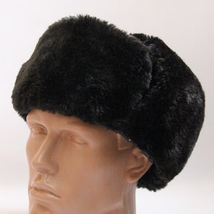 Vintage Winter Faux Fur Hat, Soviet Army Design Ushanka Hat, Soviet ...