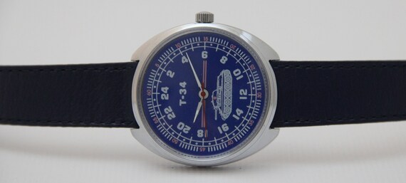 USSR Vintage Soviet Mechanical Watch 24 Hour Raketa F… - Gem
