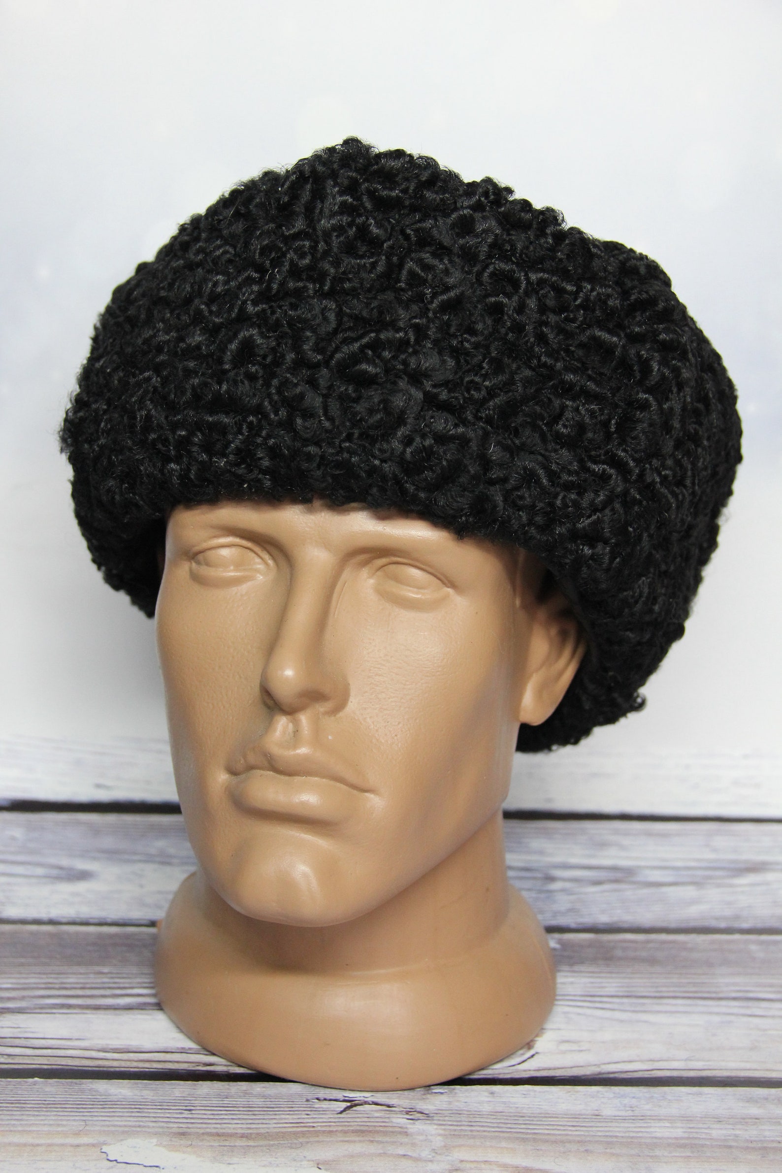 Winter Karakul Fur Hat Natural Ushanka Hat Russian Winter Fur | Etsy