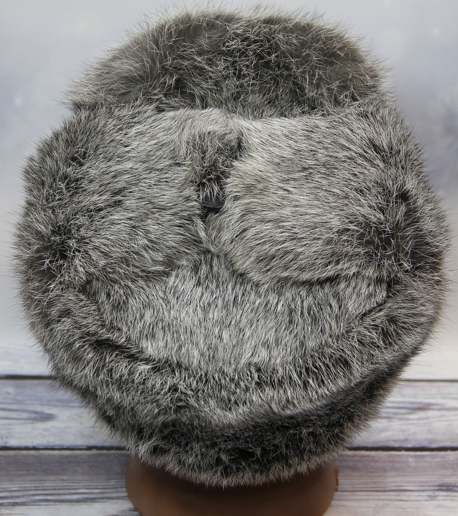 MADE in UKRAINE Winter Rabbit Fur Hat Natural Ushanka Hat - Etsy