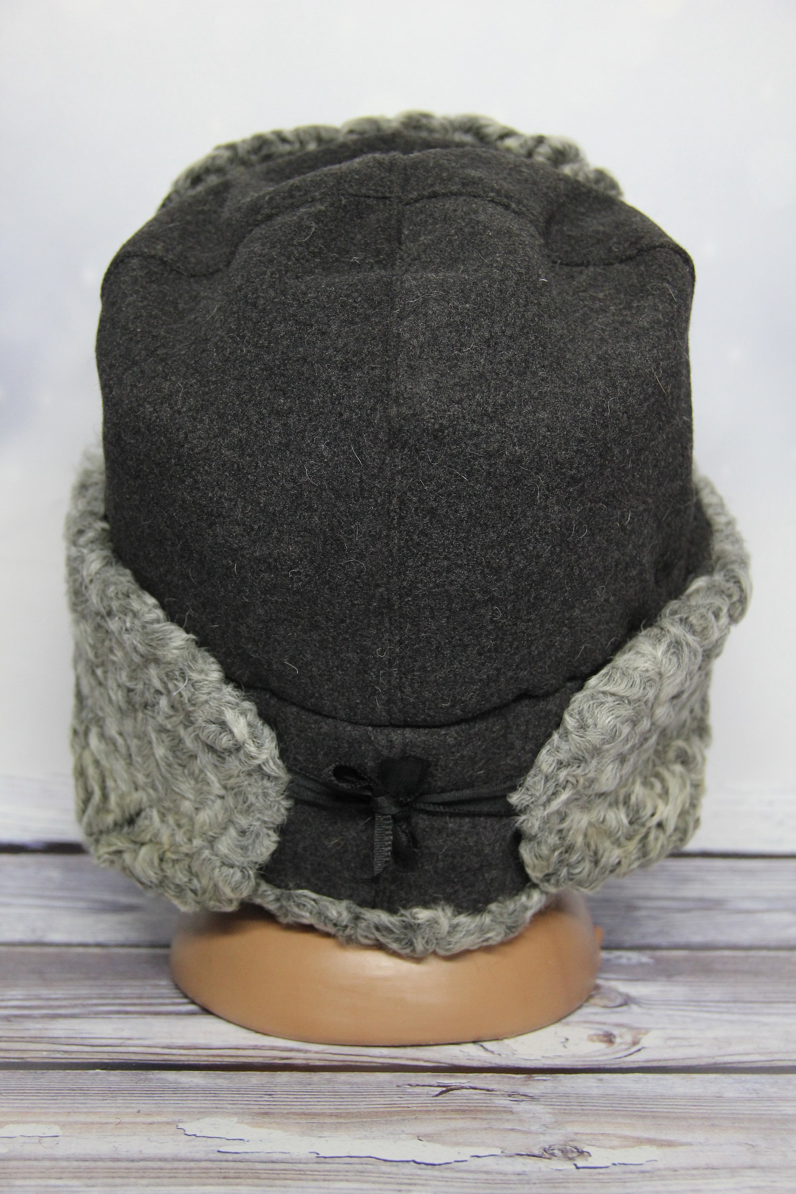 Winter Karakul Fur Hat Natural Ushanka Hat Russian Winter Fur | Etsy
