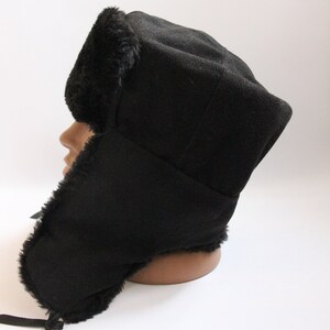 Vintage Winter Faux Fur Hat Soviet Army Design Ushanka Hat - Etsy