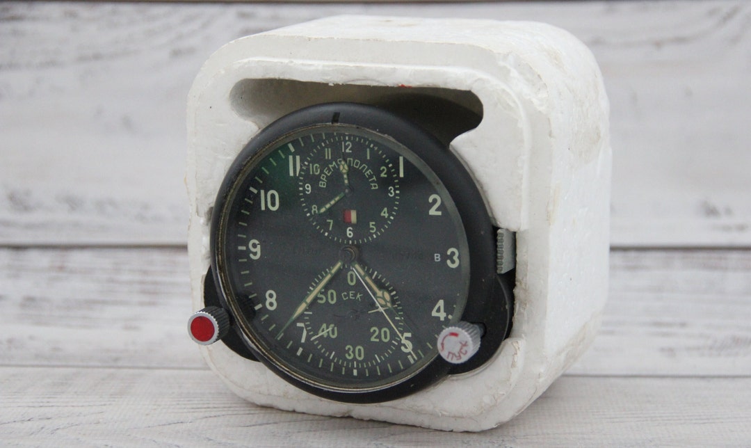 Rare Original Soviet Military Aviation Air Jet Clock ACHS-1 - Etsy