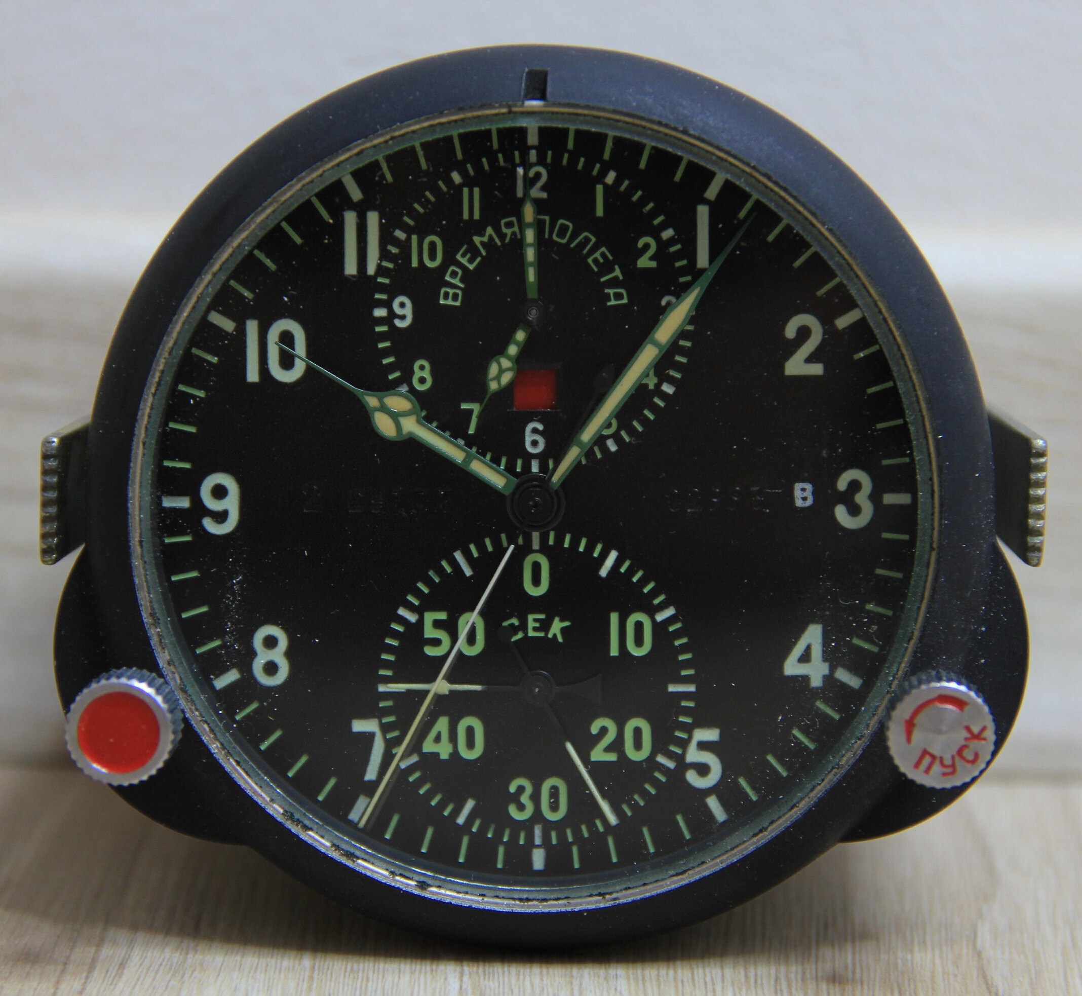 Rare Original Soviet Military Aviation Air Jet Clock ACHS-1 Watch ...