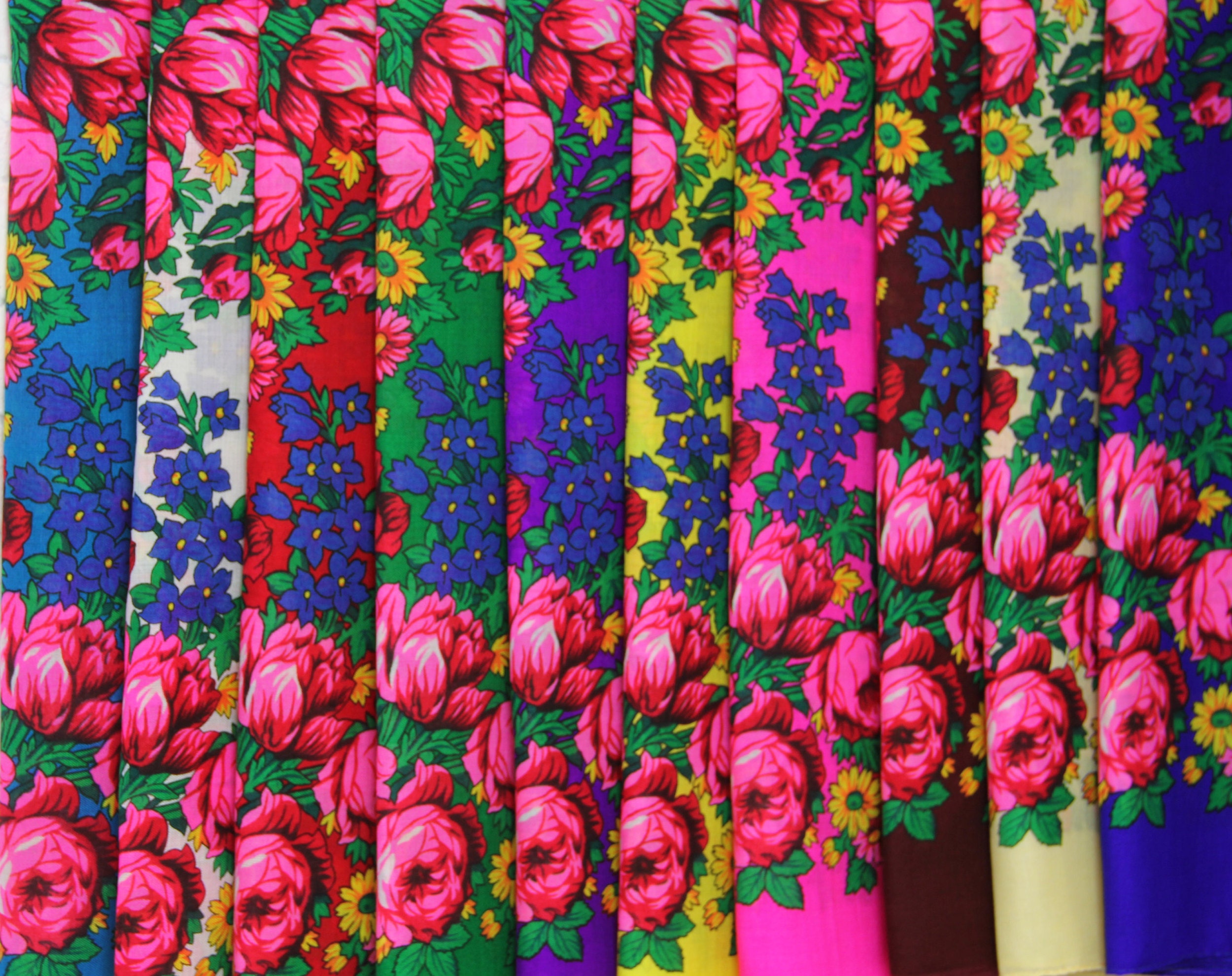 Ukrainianscarf Slavic Babushka Floral Scarf Ethnic Folk Shawl Modern ...