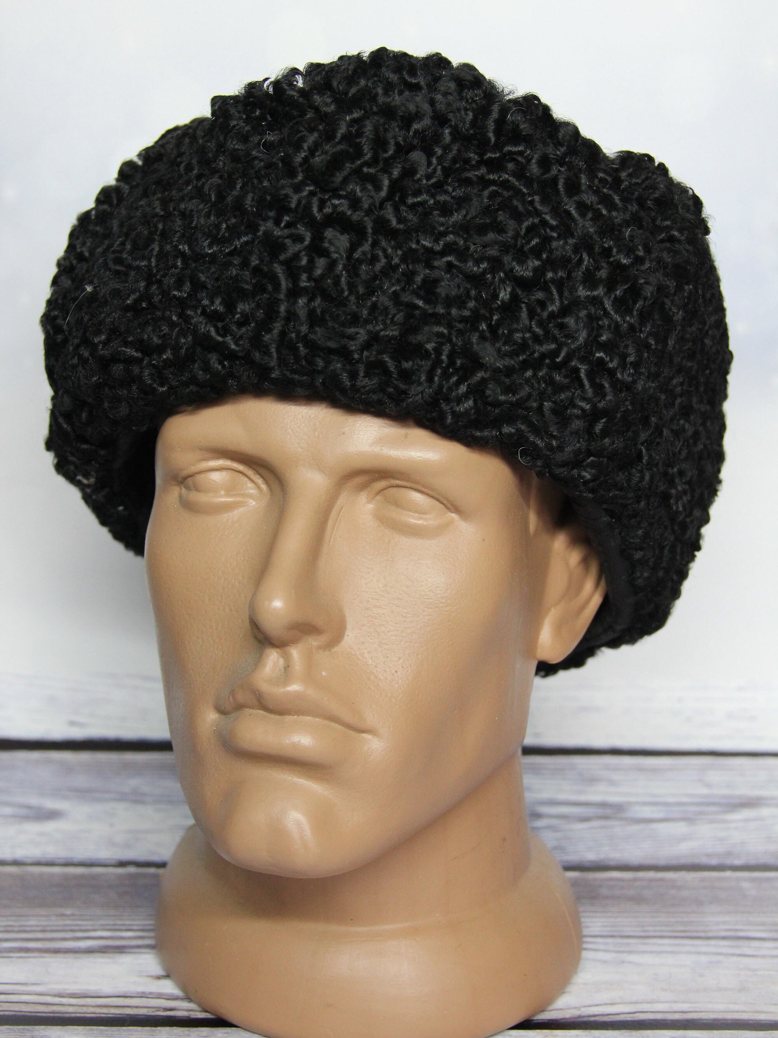 USSR Hat winter Karakul Fur Hat Natural Ushanka Hat Russian | Etsy