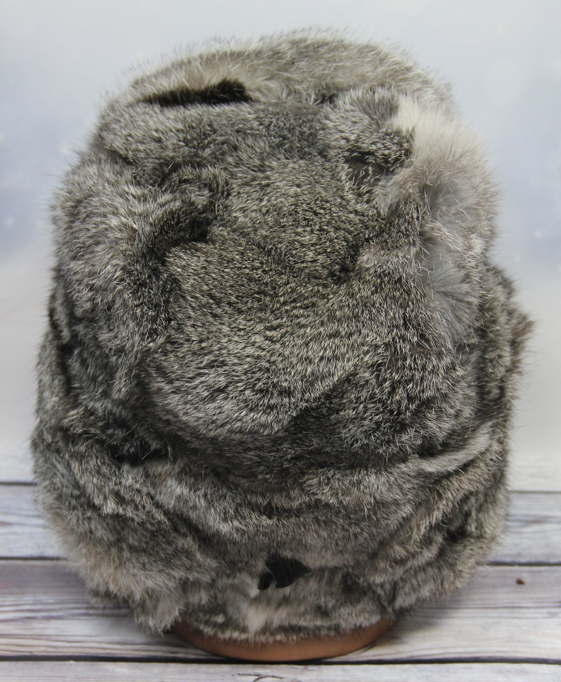 MADE in UKRAINE Winter Rabbit Fur Hat Natural Ushanka Hat - Etsy