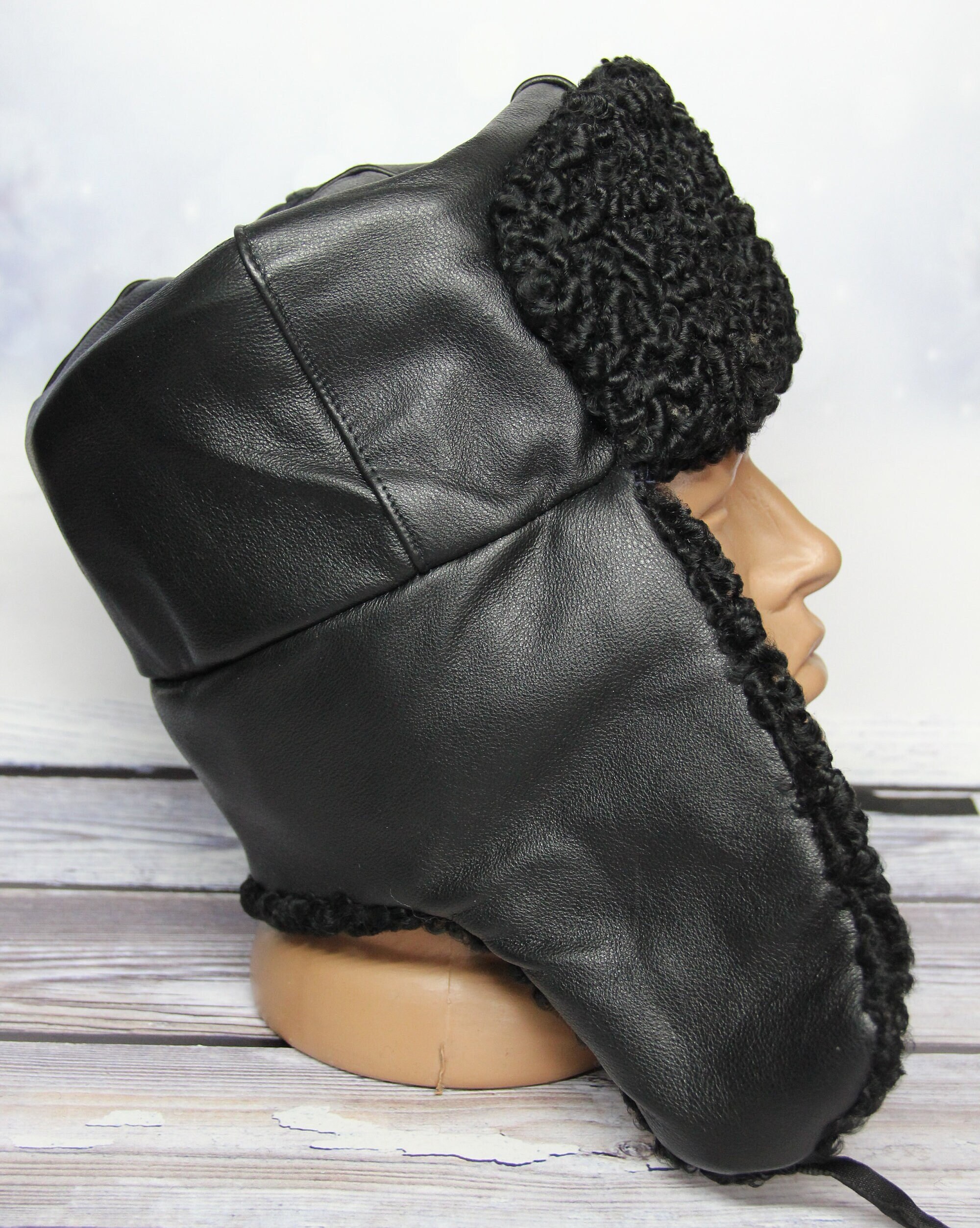 USSR Hat winter Karakul Fur Hat Natural Ushanka Hat Russian | Etsy