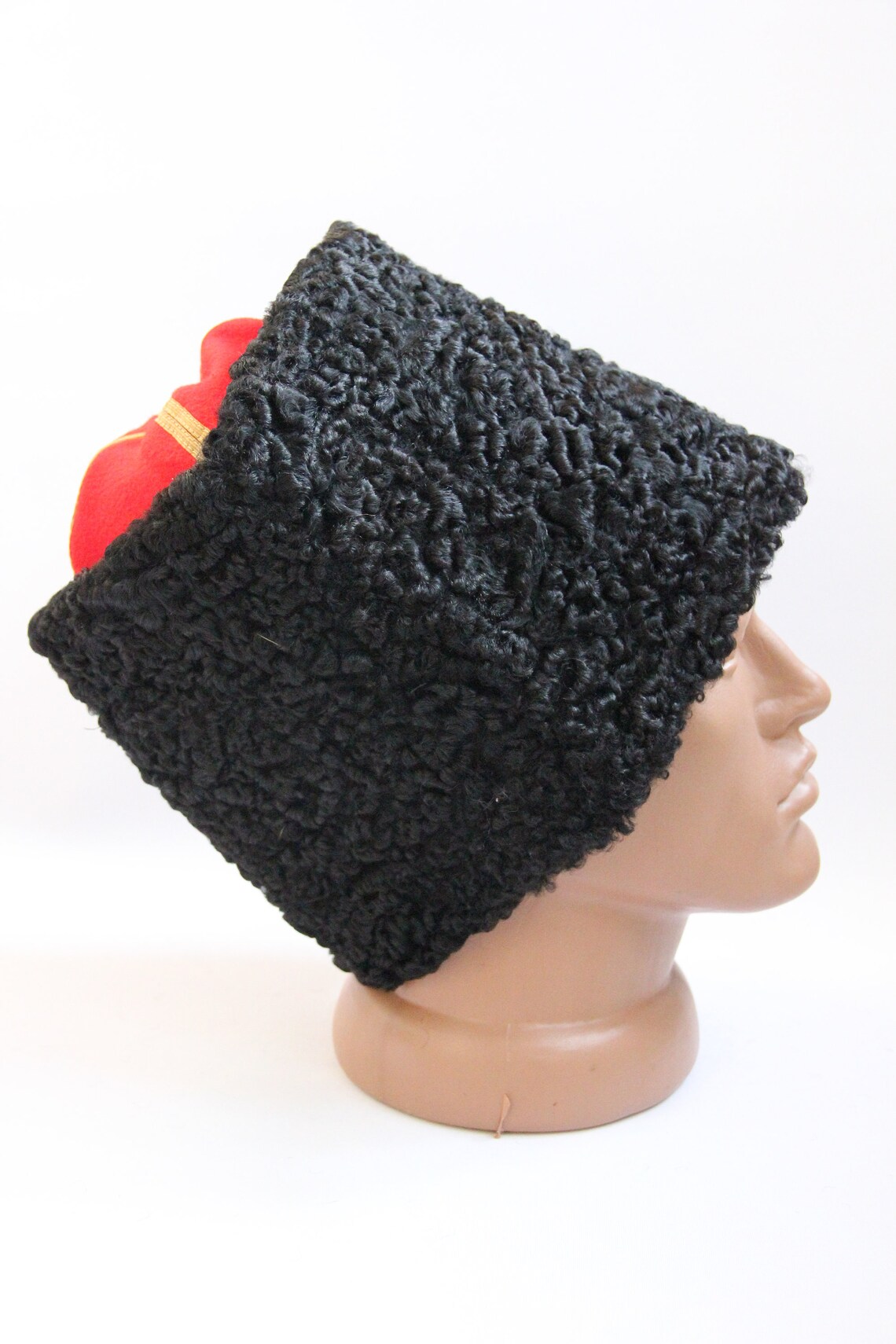 Vintage Cossack Winter Hat Papaha Kubanka Hat Natural | Etsy