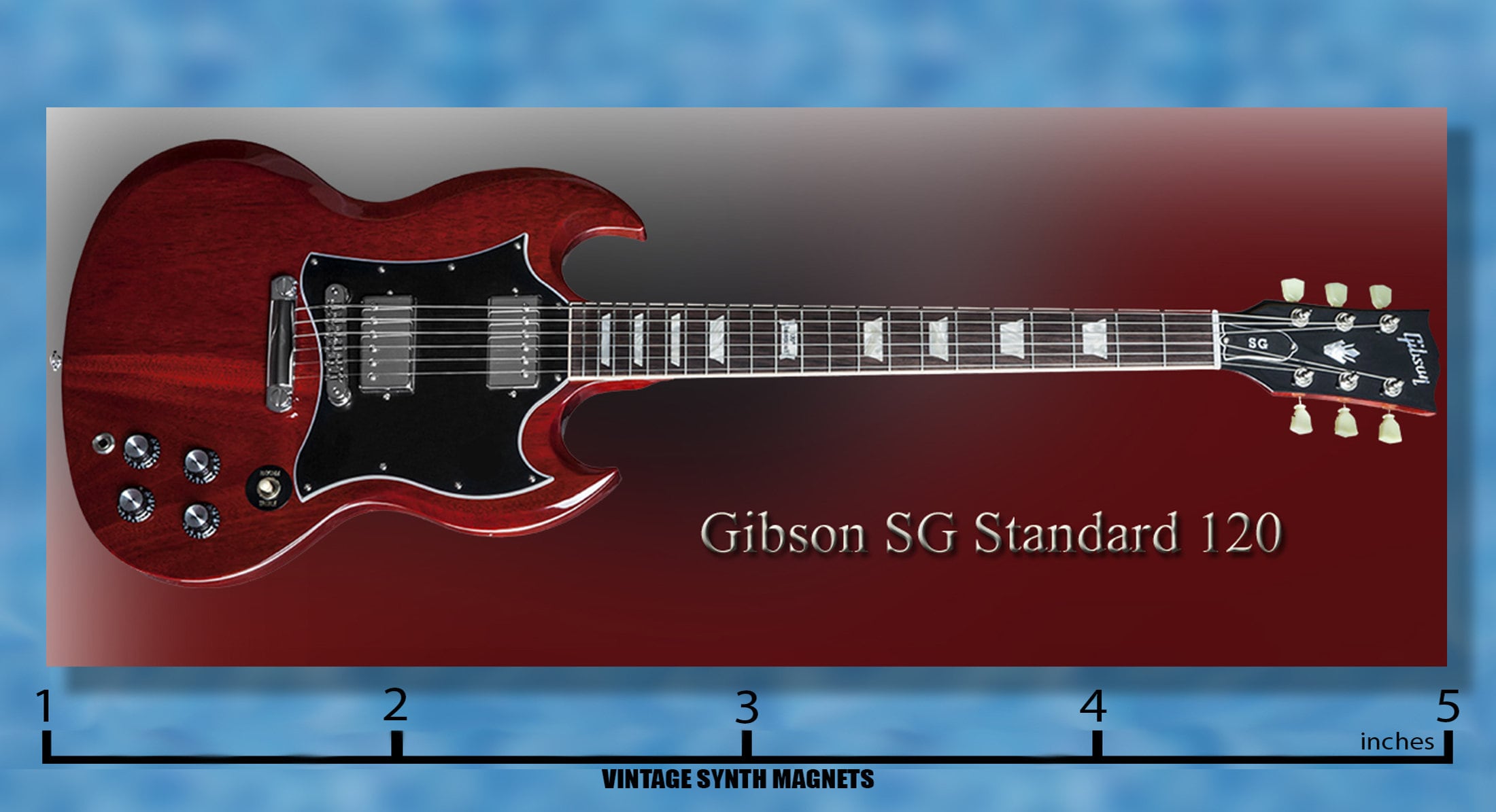 Gibson Flying V Les Paul SG Guitar Refrigerator Magnet Zak Wilde Jimi ...