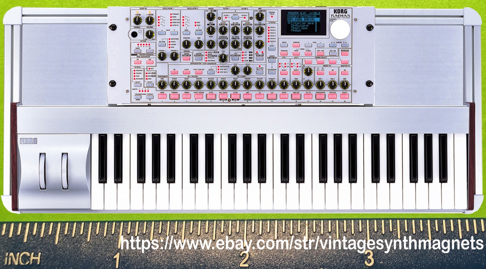 Korg M3 Radias M50 61 73 88 Yellow Red Blue Synthesizer - Etsy