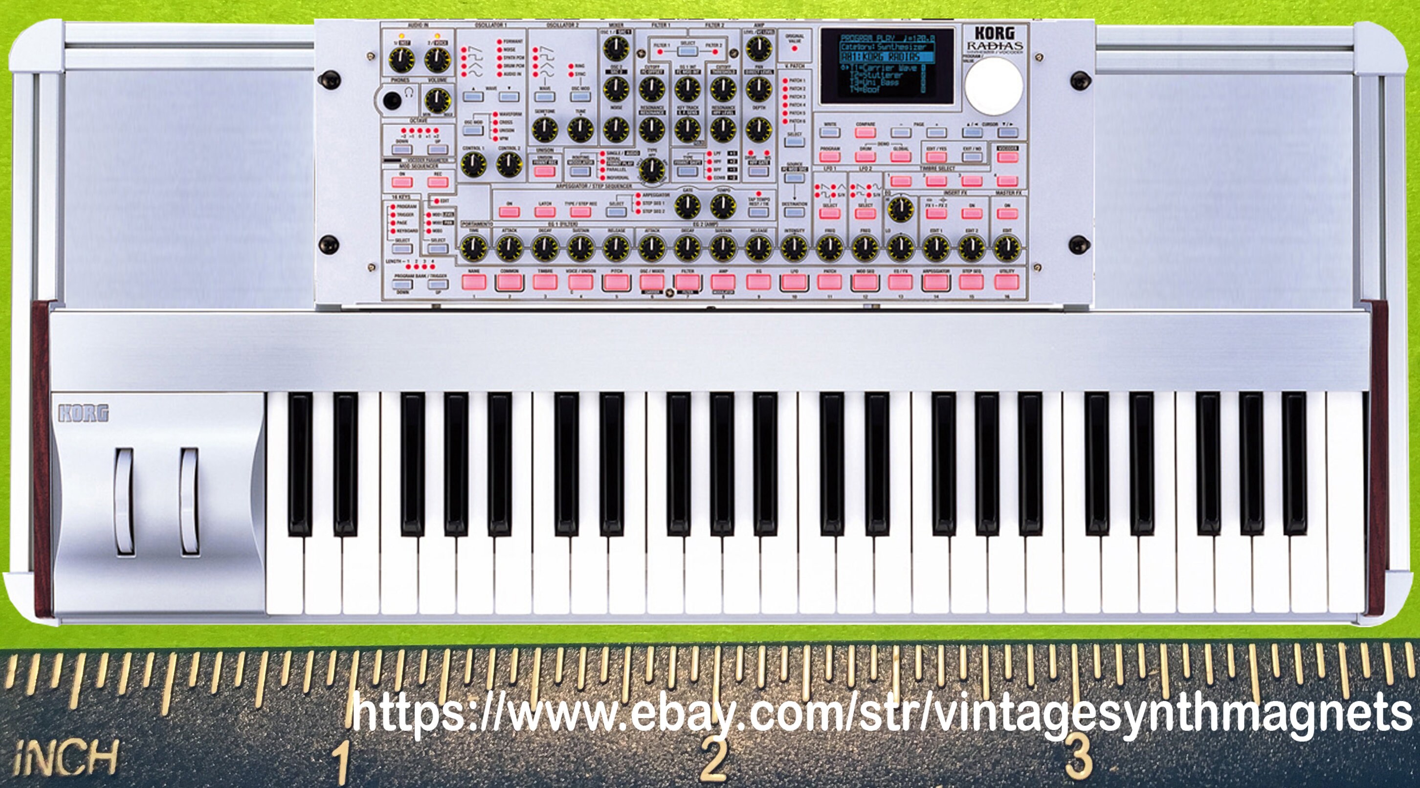 Korg M3 Radias M50 61 73 88 Yellow Red Blue Synthesizer - Etsy