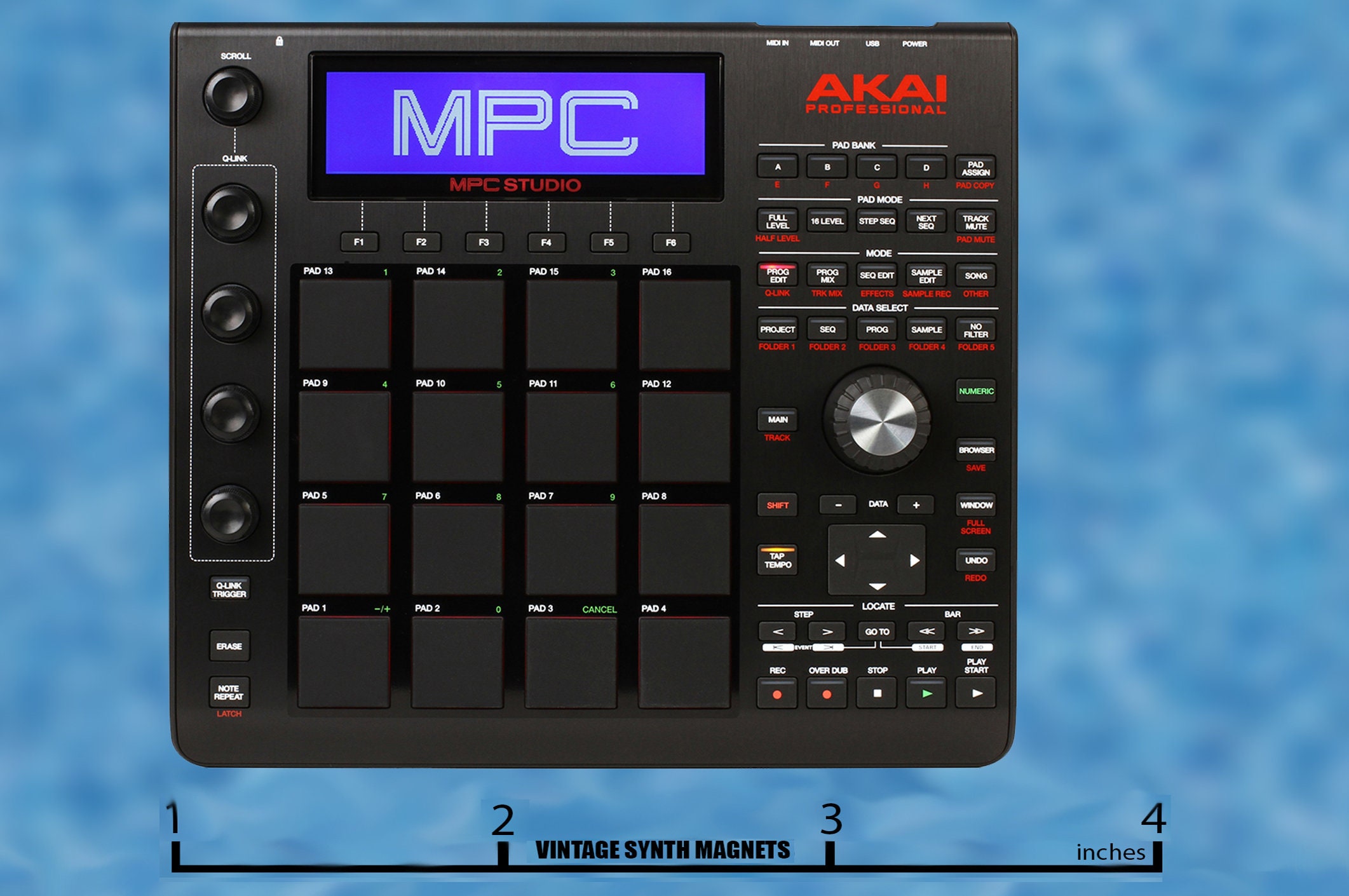 Akai MPC Series Drum Machine Synthesizer Magnet 60 500 1000 60II 2000xl ...