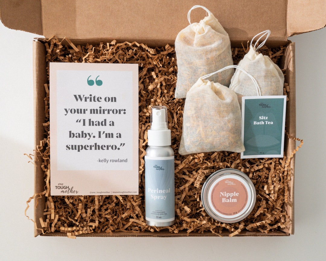 Expecting Mom Gift Box Hospital Bag Items Postpartum Care Package ...