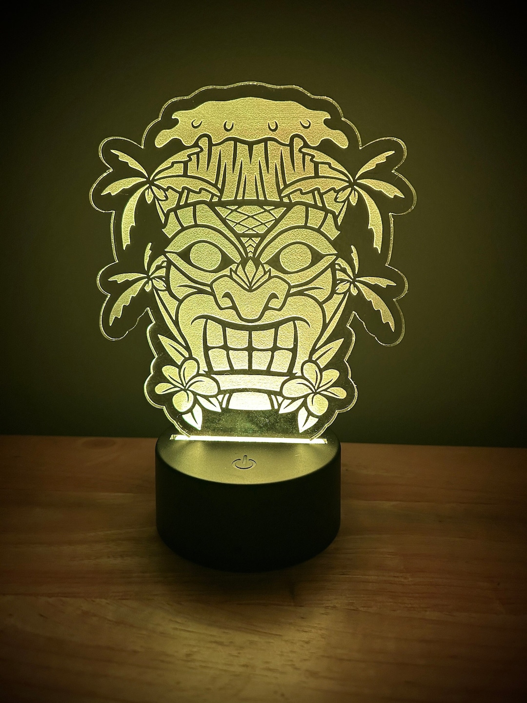 Tiki Mask LED Color Changing Light, Night Light, Lamp, With Remote ...