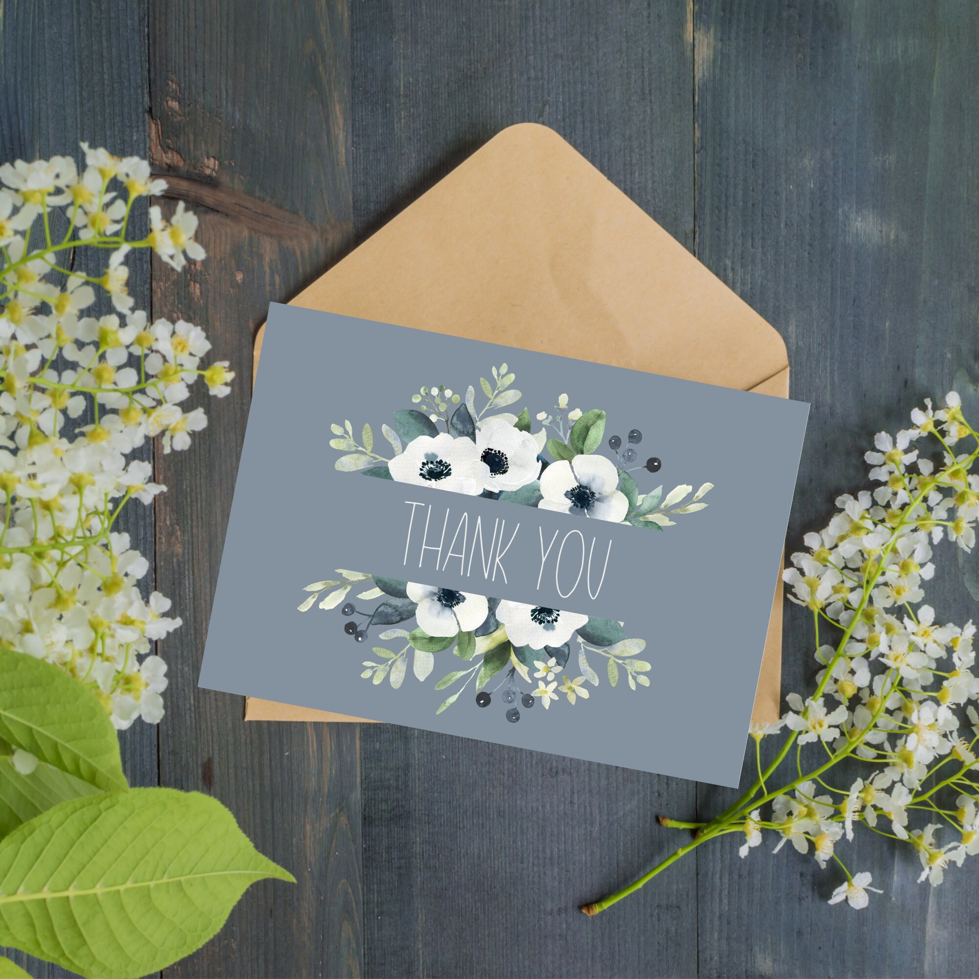 Printable Thank You Card, Digital Thank You Card, Digital Download ...