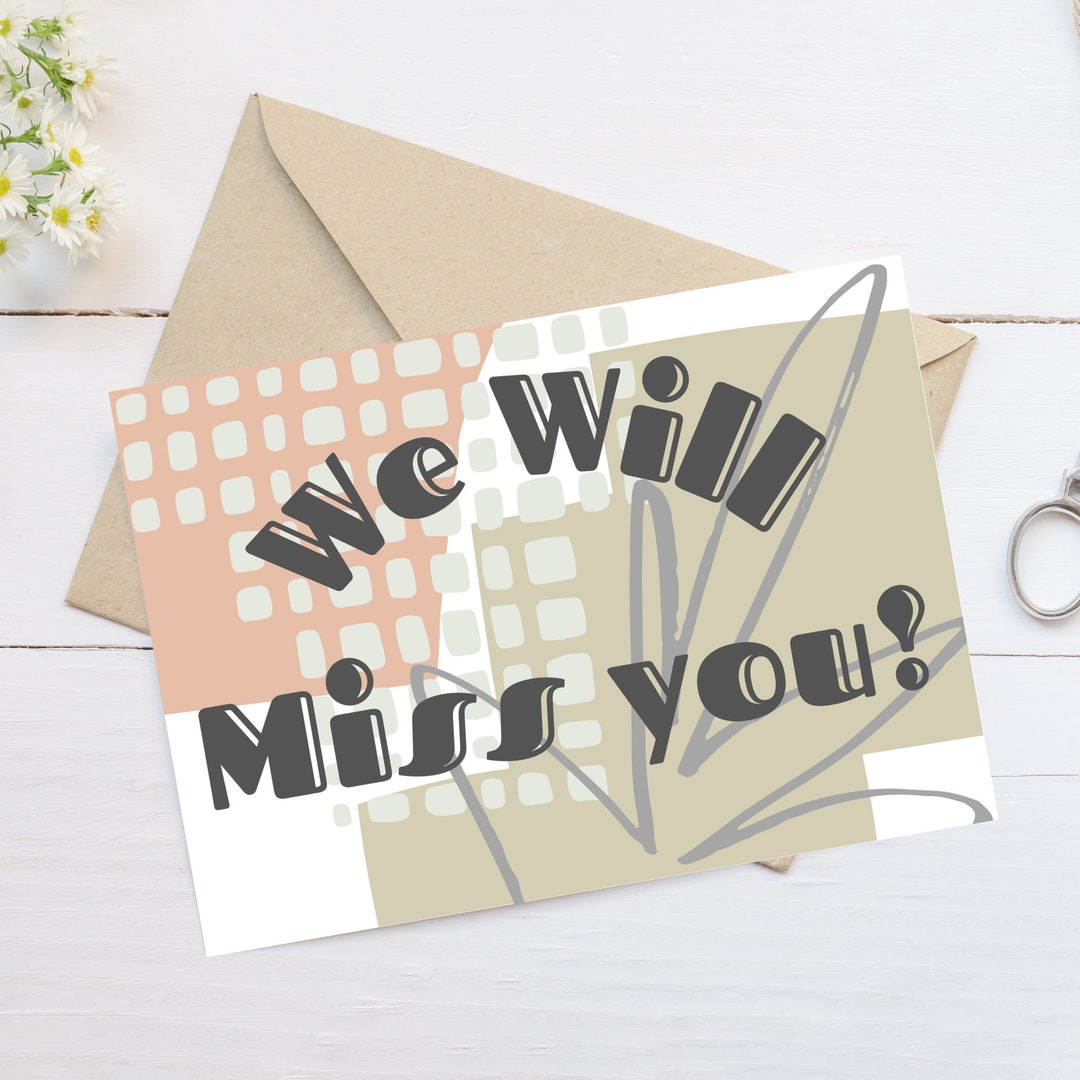 Printable Card, Digital Download, Digital Card, Farewell Card - Etsy