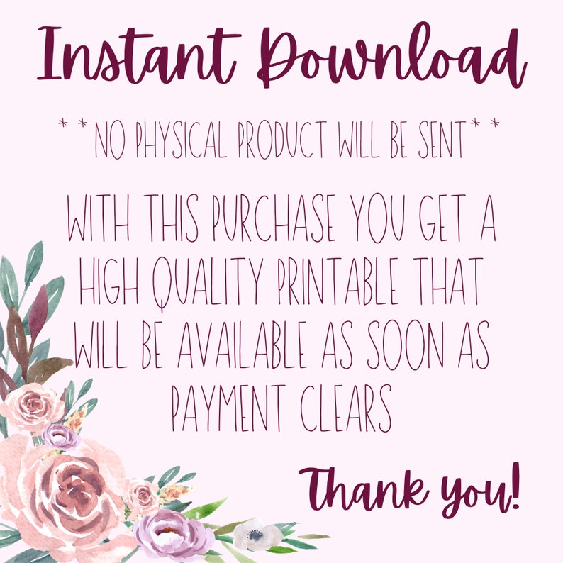 Printable Weekly Chore Chart, Digital Download - Etsy