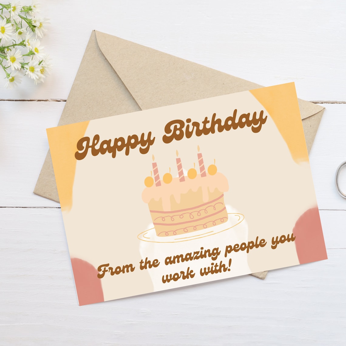 Printable Birthday Card for Co-worker, Digital Birthday Card for Co ...